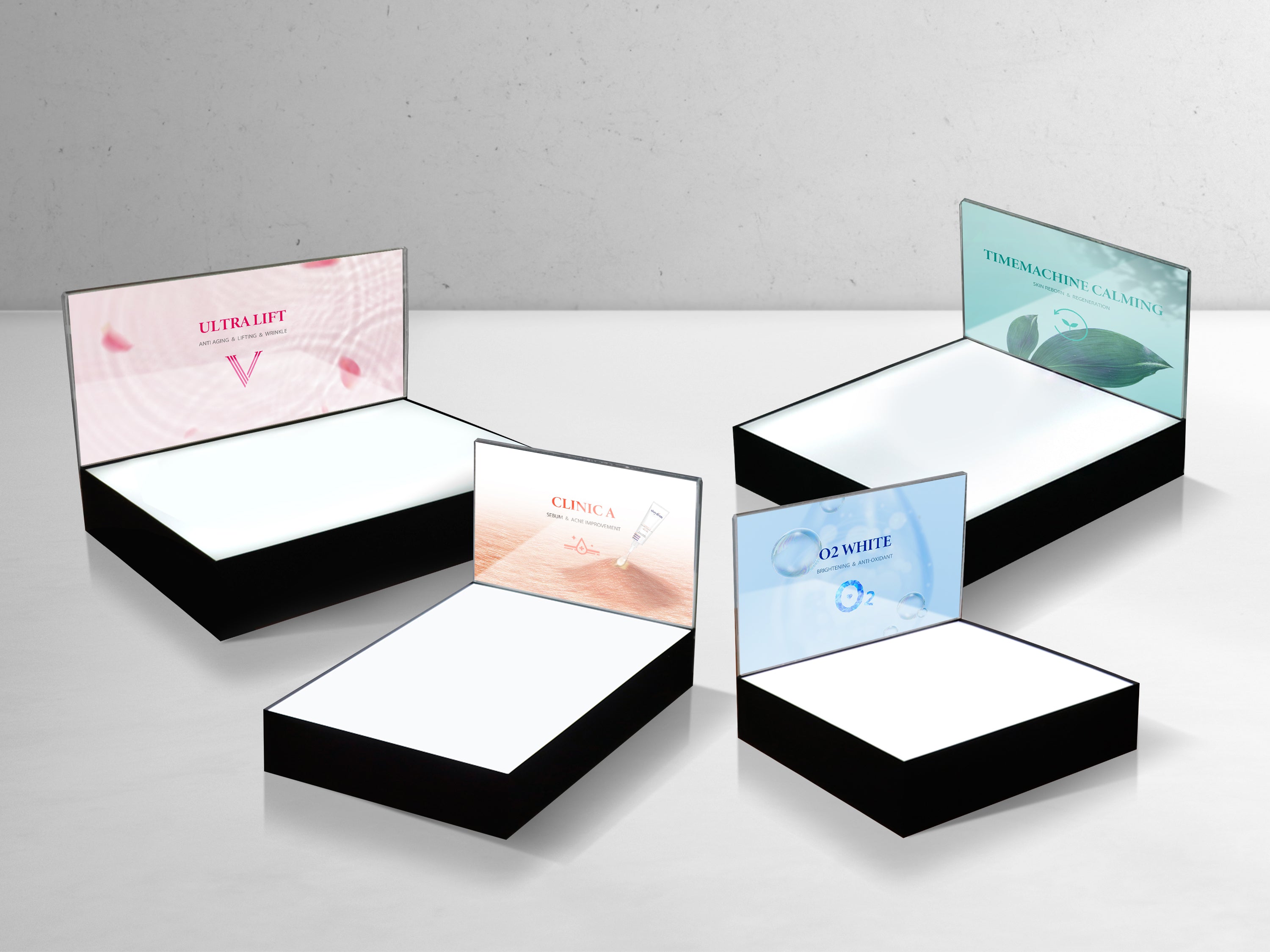 Storyderm L.E.D Display Stand – Pure Pro Aesthetics